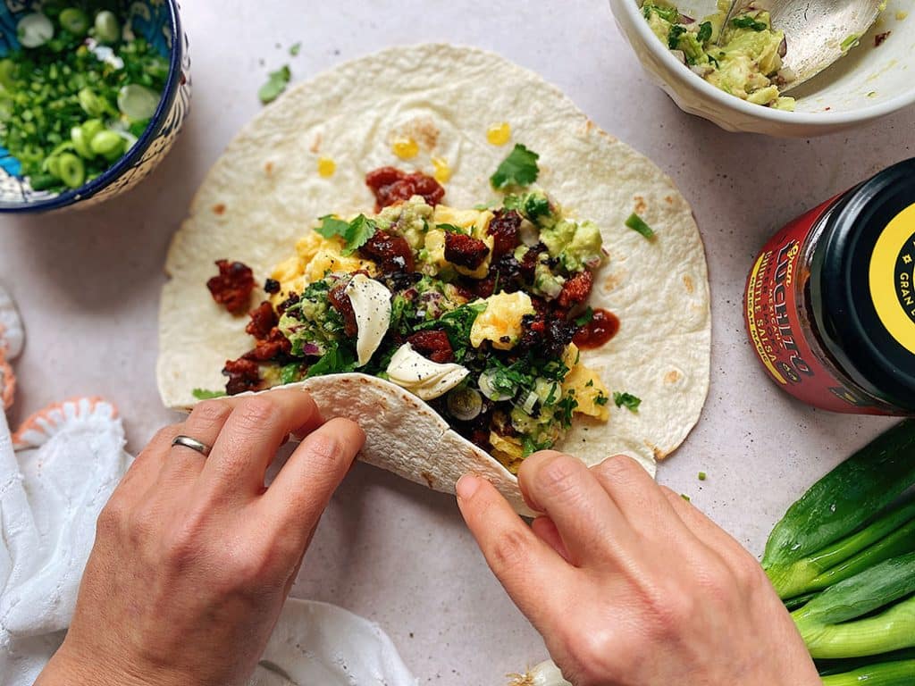 Breakfast Burrito with Chorizo and Chipotle | Gran Luchito