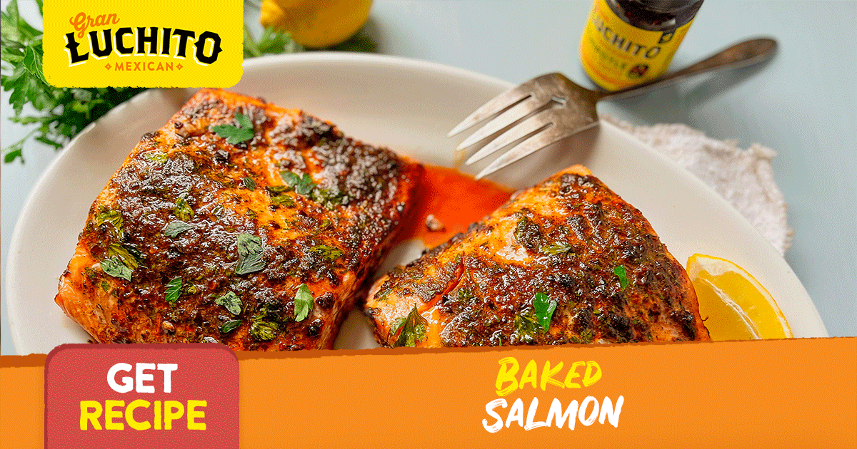 Baked Salmon Mexican Style With Chipotle | Gran Luchito