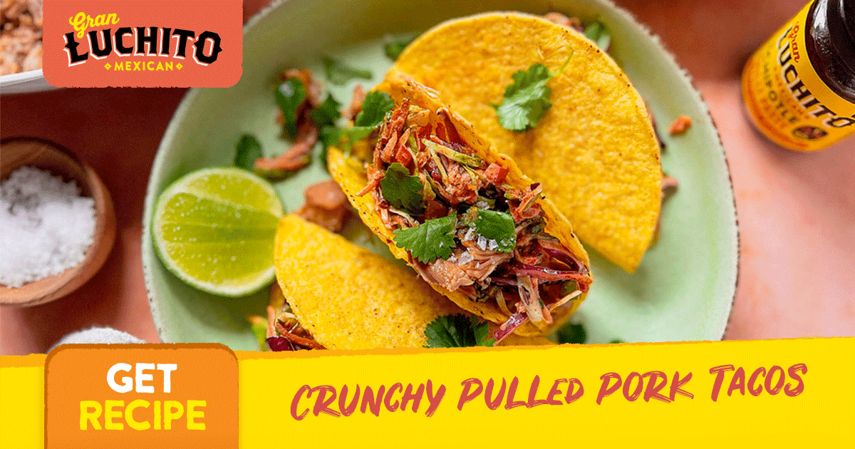 Crunchy Pulled Pork Tacos | Gran Luchito