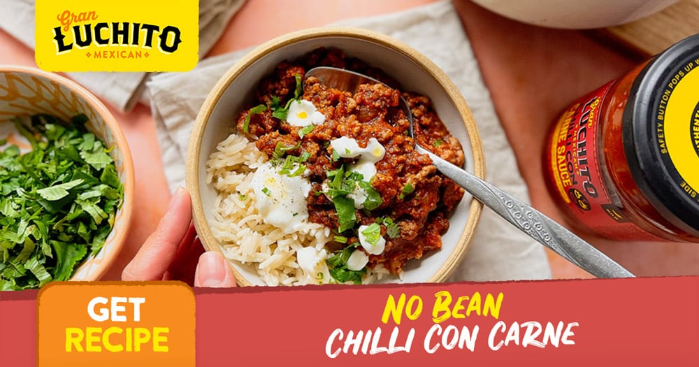 Warm You Up with No-Bean Chilli Con Carne | Gran Luchito